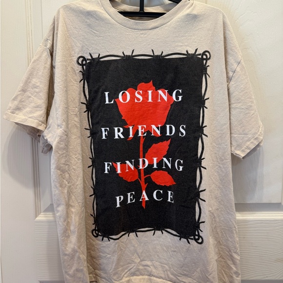 Popular Poison | Shirts | Graphic Short Sleeve Tee Beige With Red And ...